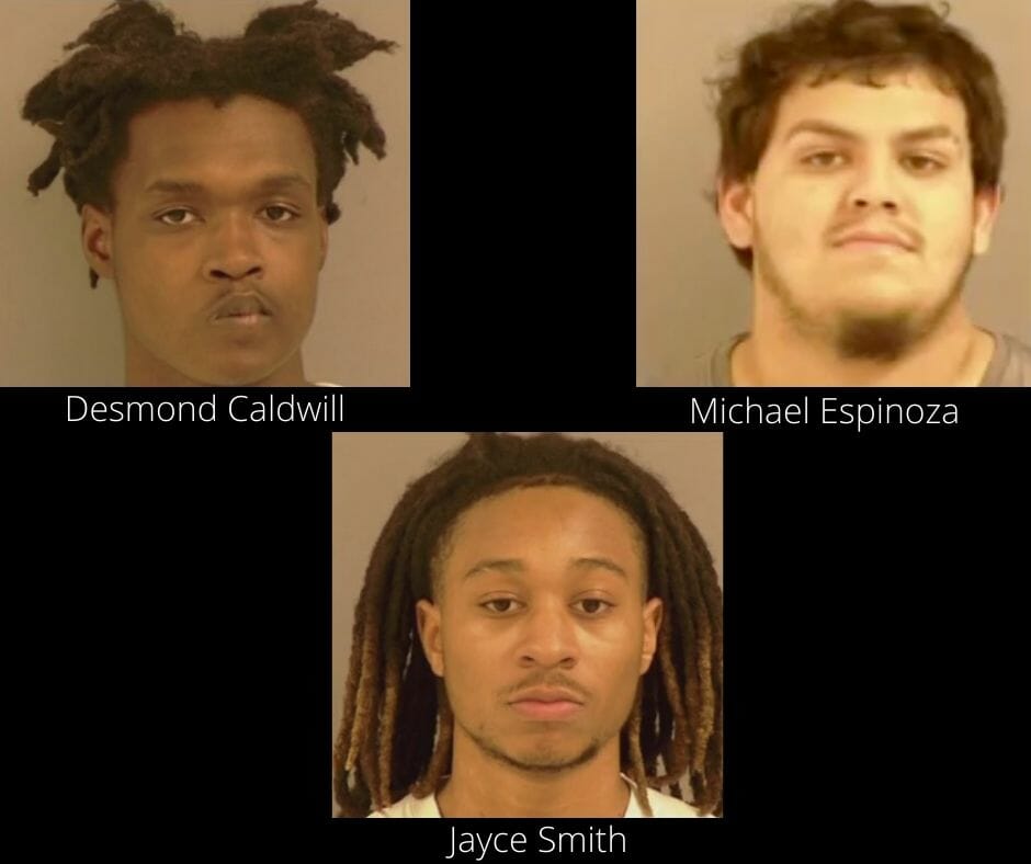 Three men arrested immediately after attempted robbery at a marijuana ...